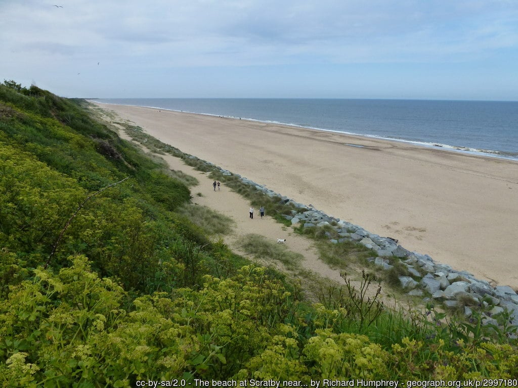 Dog friendly Scratby Beach, Norfolk