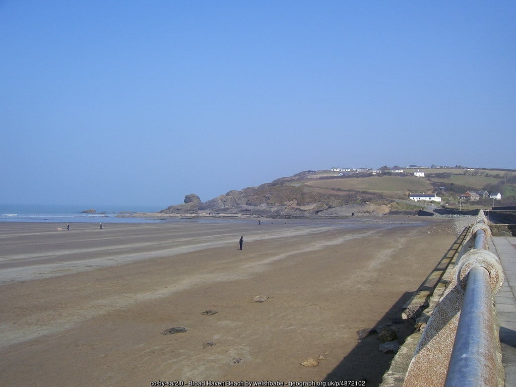 Dog friendly Broad Haven Beach, Pembrokeshire